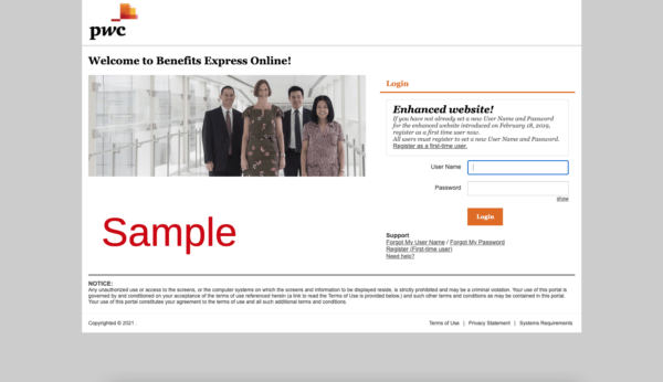 PricewaterhouseCoopers Employee Benefits | Login / Enroll | Benefits ...