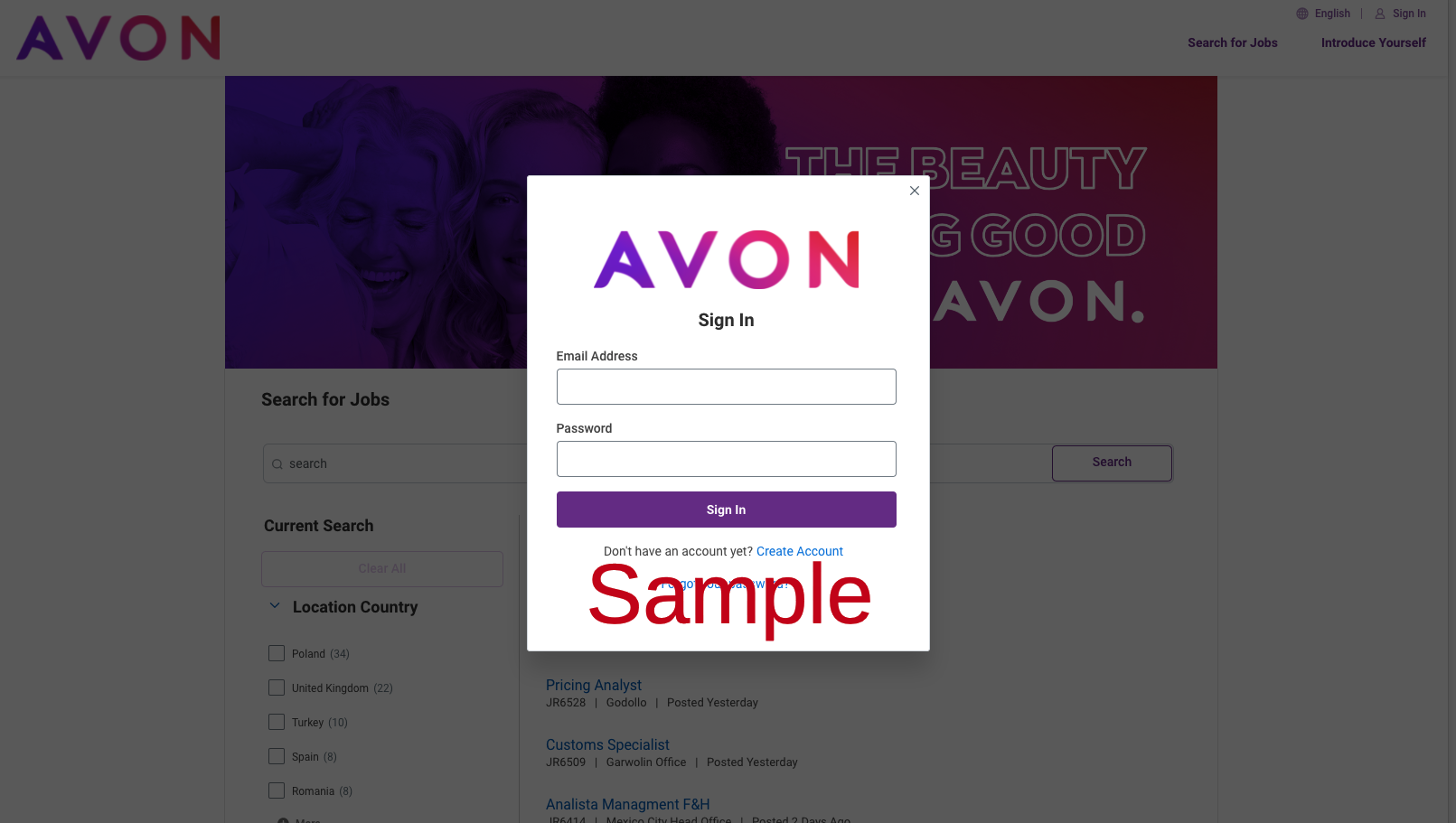 Avon Products, Inc. | Employee Benefits | Representative