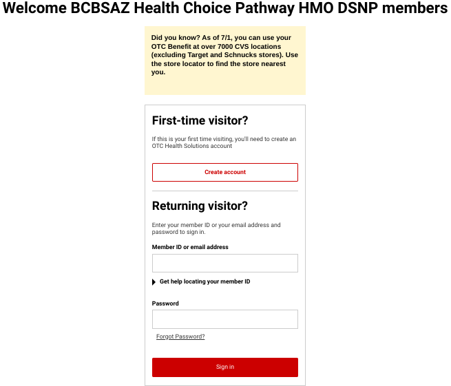 Health Choice Pathway 2023 | CVS | Member Benefits | OTCHS
